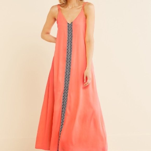 Allison Joy | Dresses | Allison Joy Vanessa Neon Maxi Dress | Poshmark